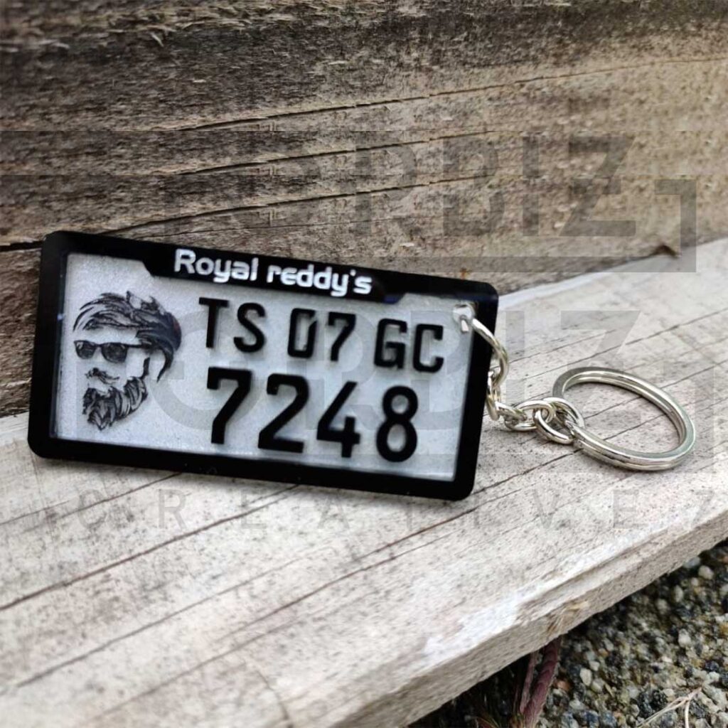 NUMBER PLATE KEY CHAIN – Cuckoo Prints